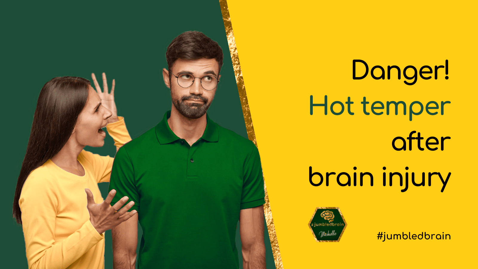 Danger! Hot temper after brain injury makes me snappy - #jumbledbrain