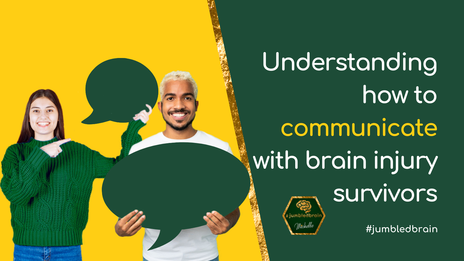 3 tips on how to communicate with brain injury survivors - #jumbledbrain