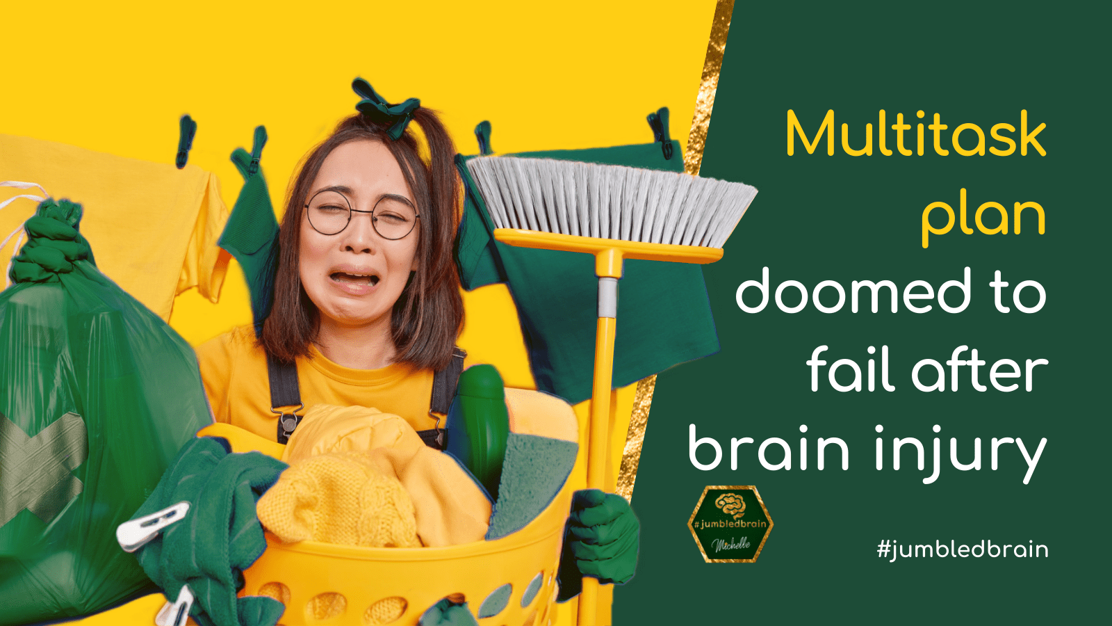 Multitask plan doomed to fail after brain injury - #jumbledbrain