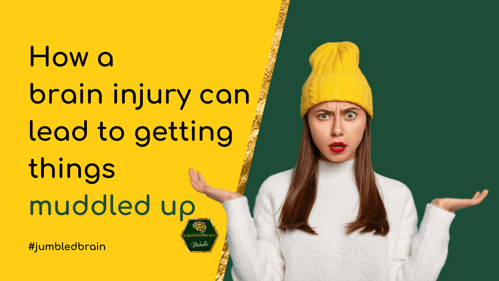 How a brain injury can lead to getting things muddled up #jumbledbrain