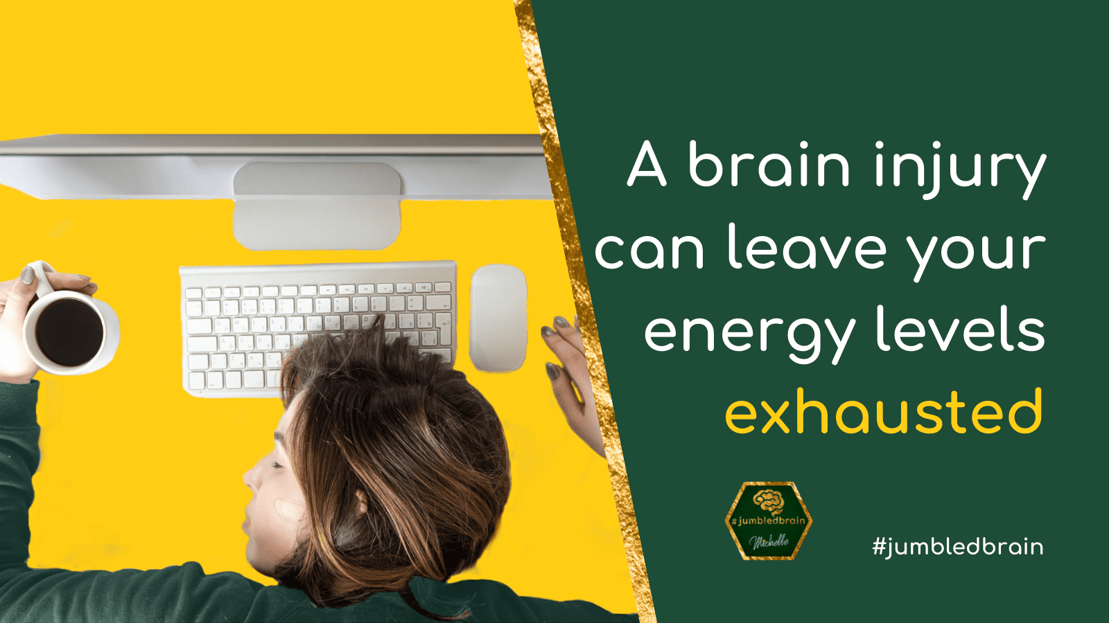A brain injury can leave your energy levels exhausted - #Jumbledbrain